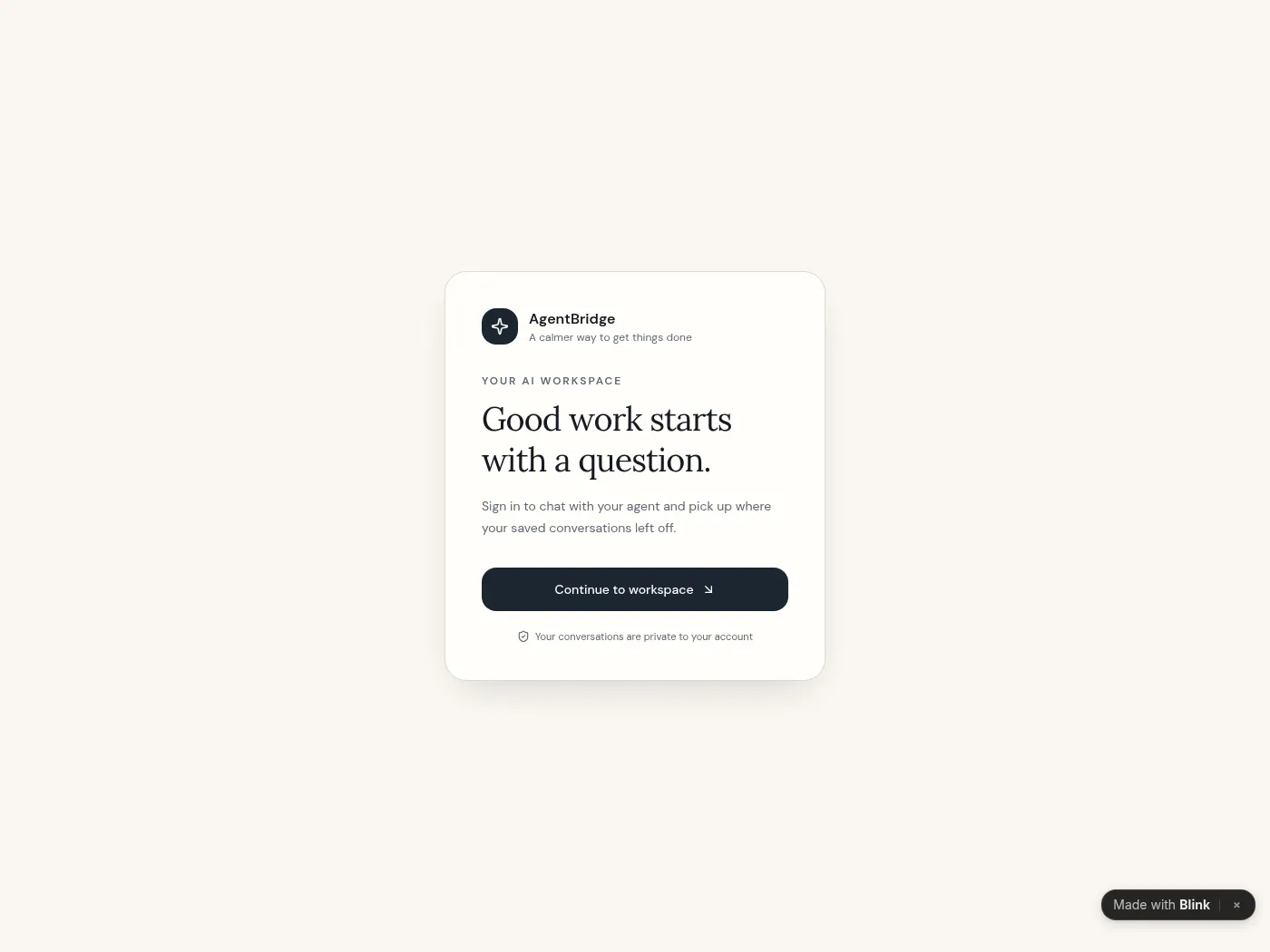 AgentBridge Dashboard