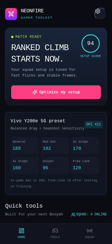 NeonFire Gamer Toolkit