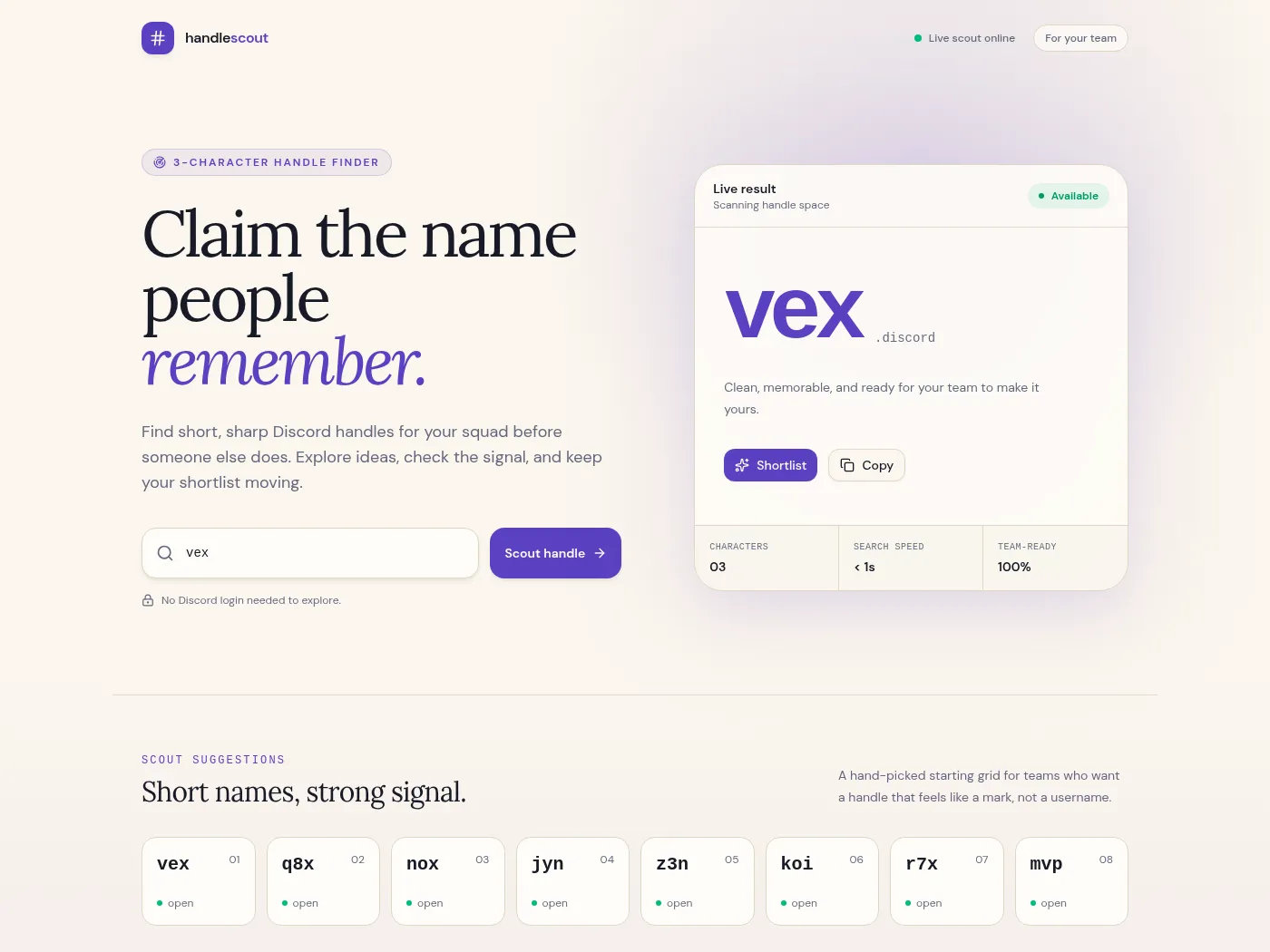 Discord Handle Finder