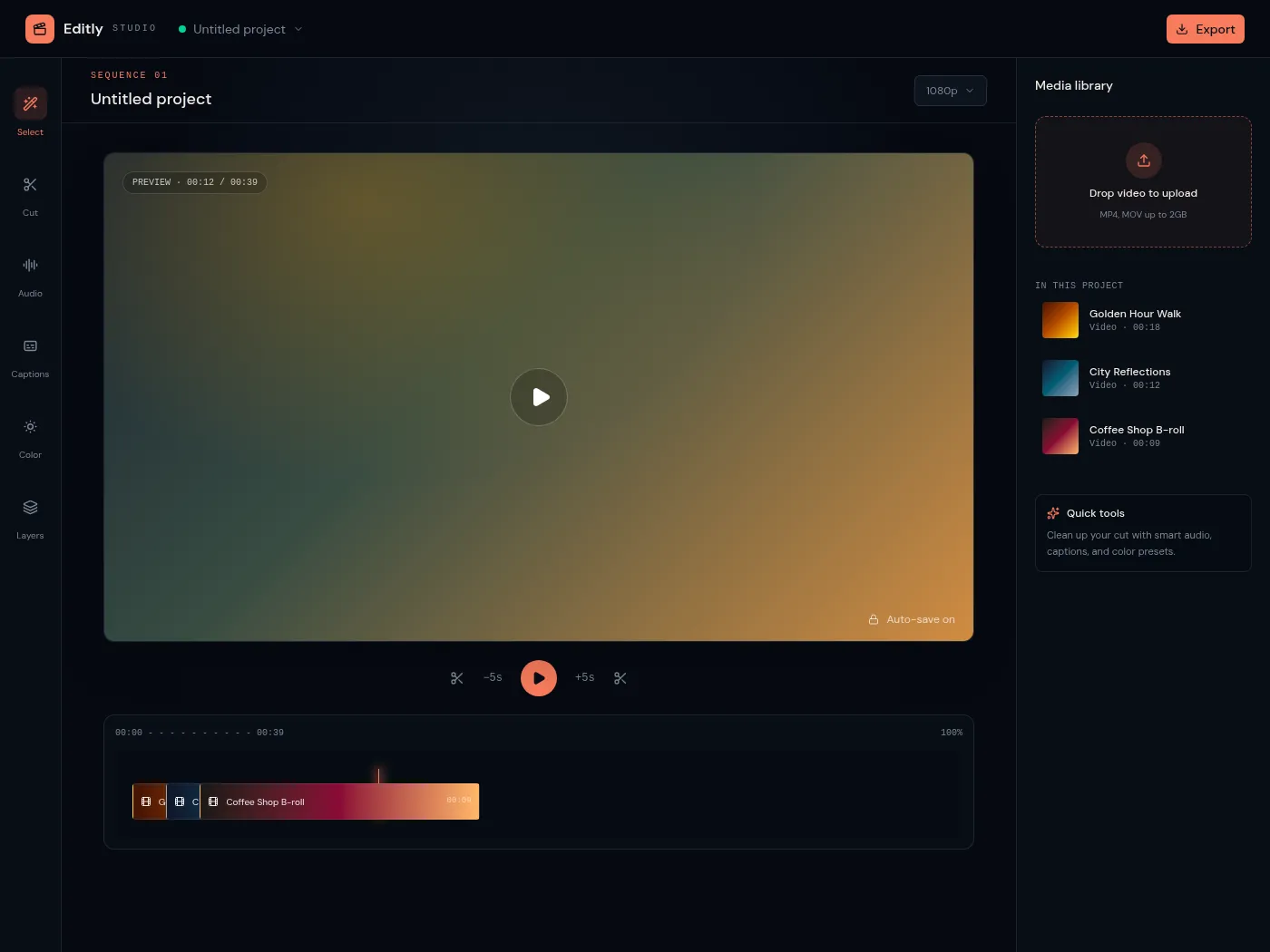 Editly Video Studio