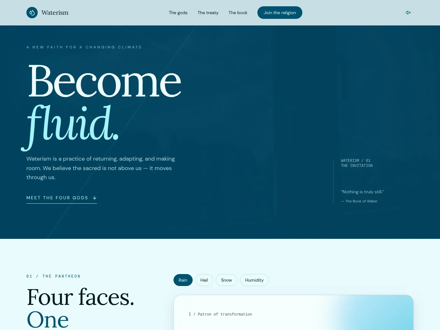Waterism Faith Portal