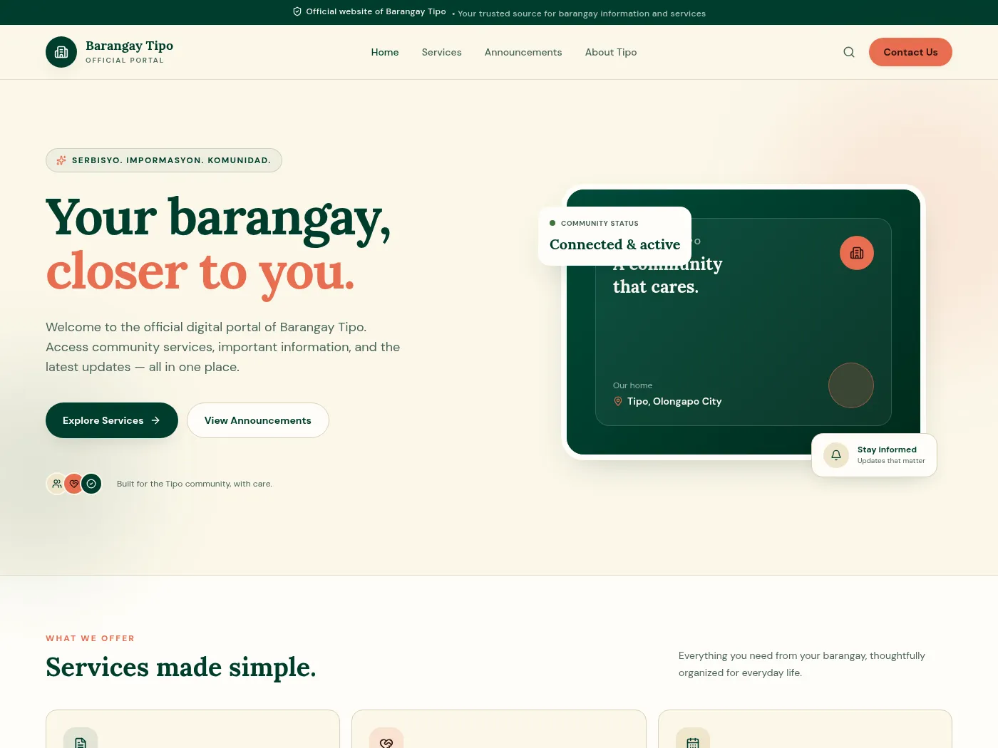 Barangay Tipo Portal