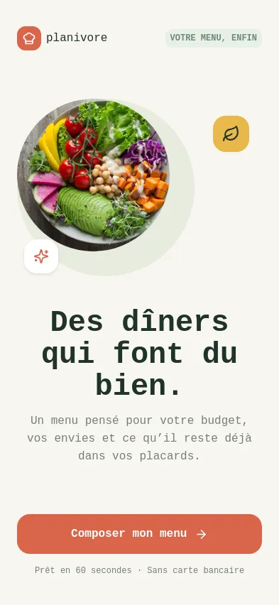 Planivore Meal Planner