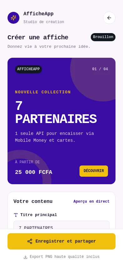AfficheApp Mobile
