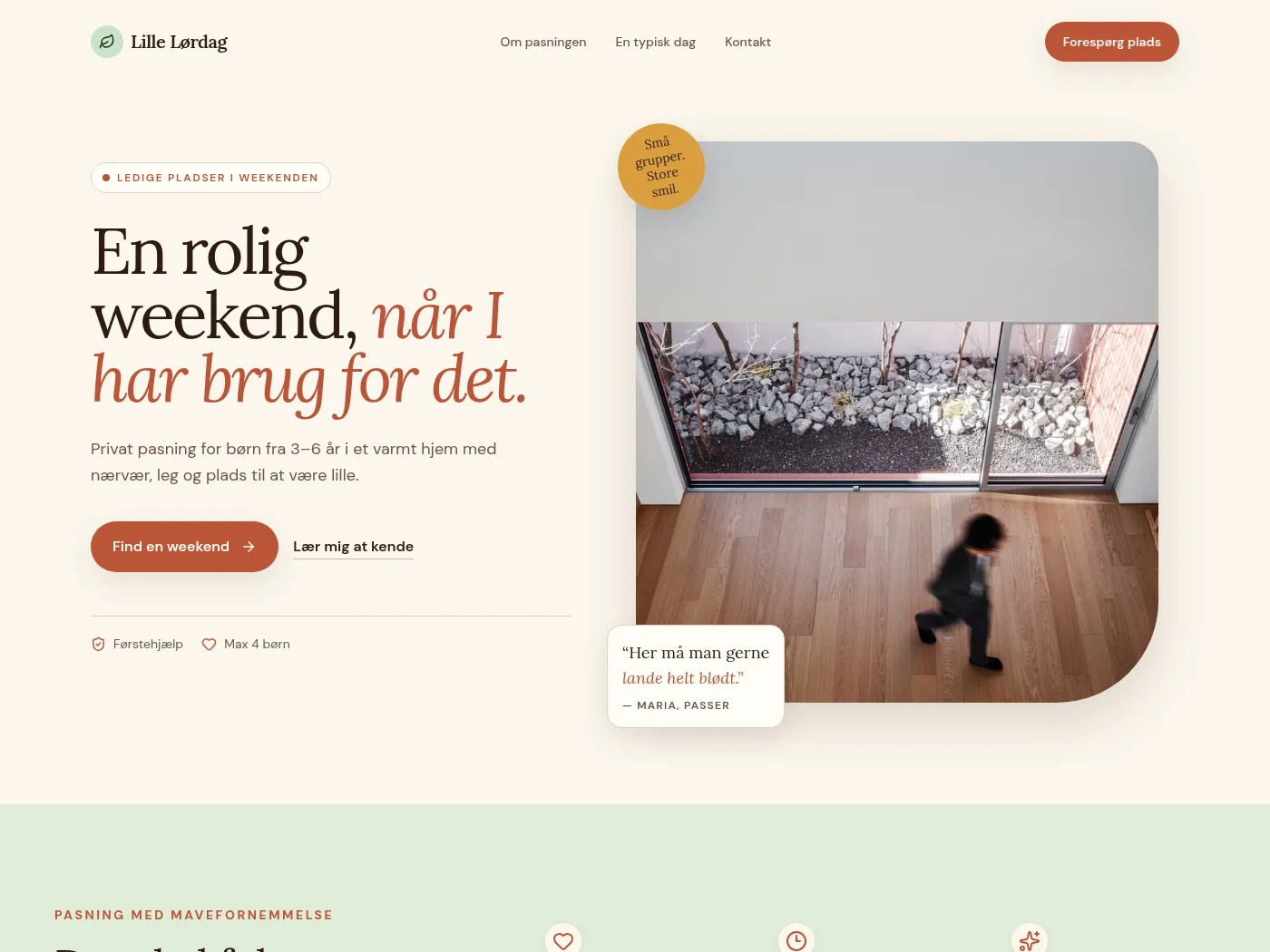 Weekend Childcare Hub