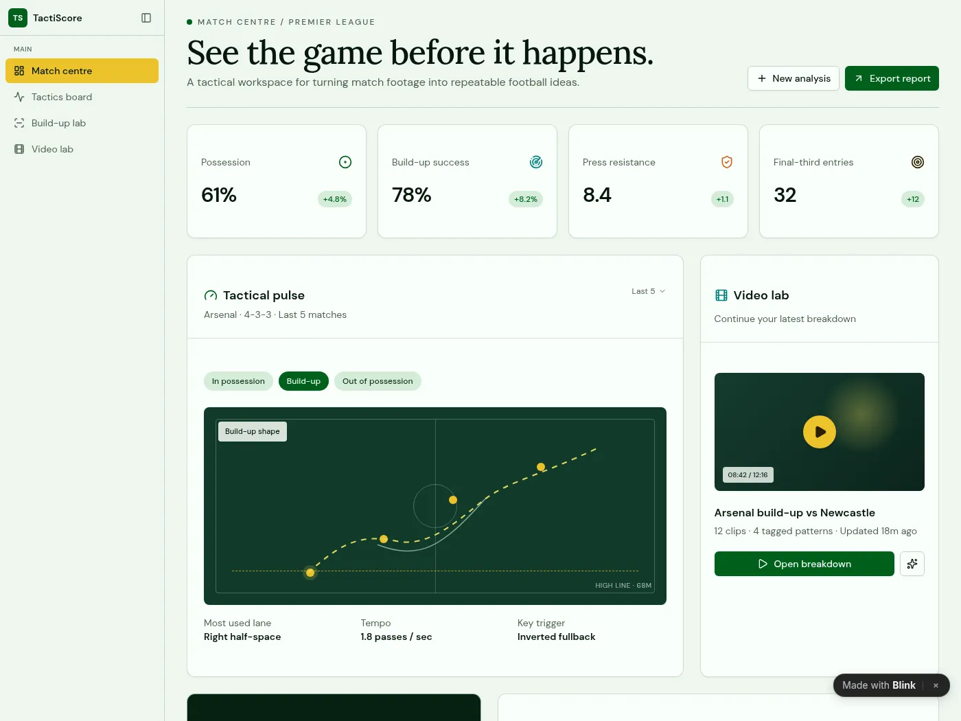 TactiScore Football Manager