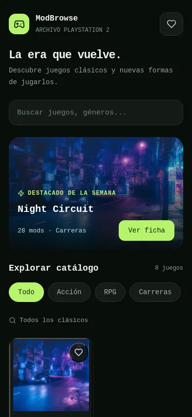 ModBrowse PS2 Catalog