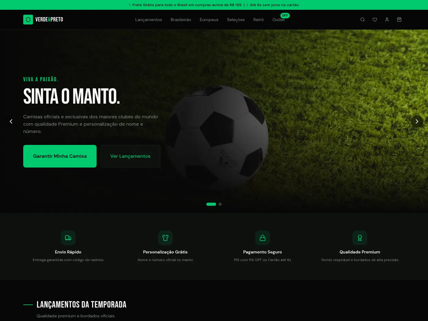 Verde & Preto FC Store