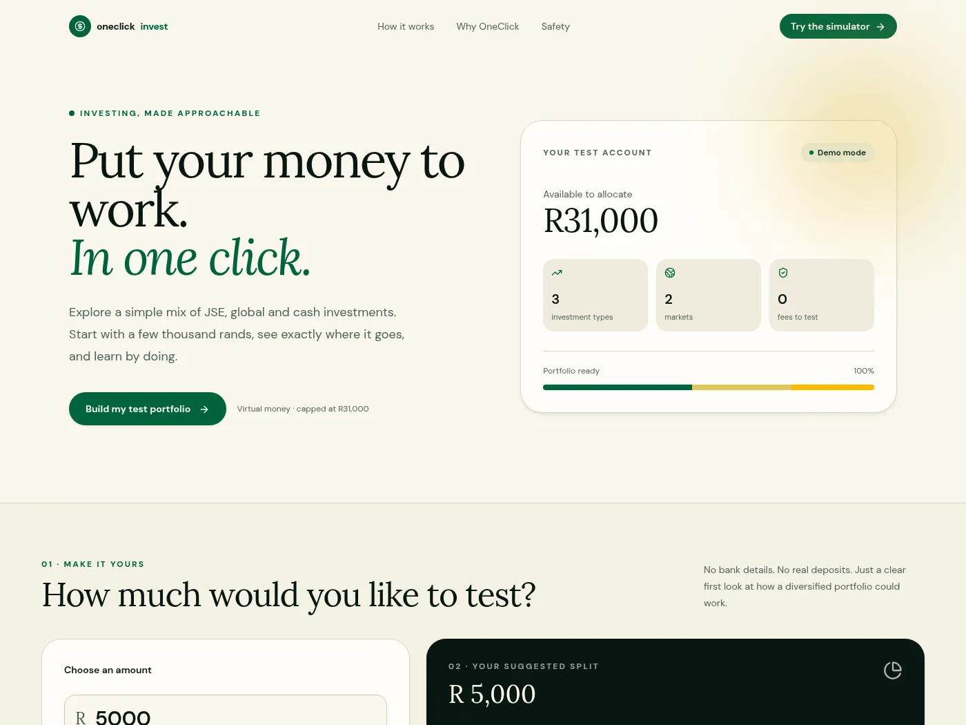 OneClick Invest Portal
