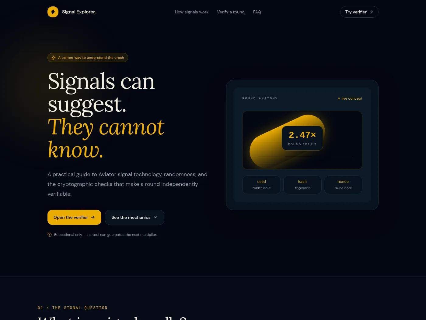 Aviator Signal Explorer