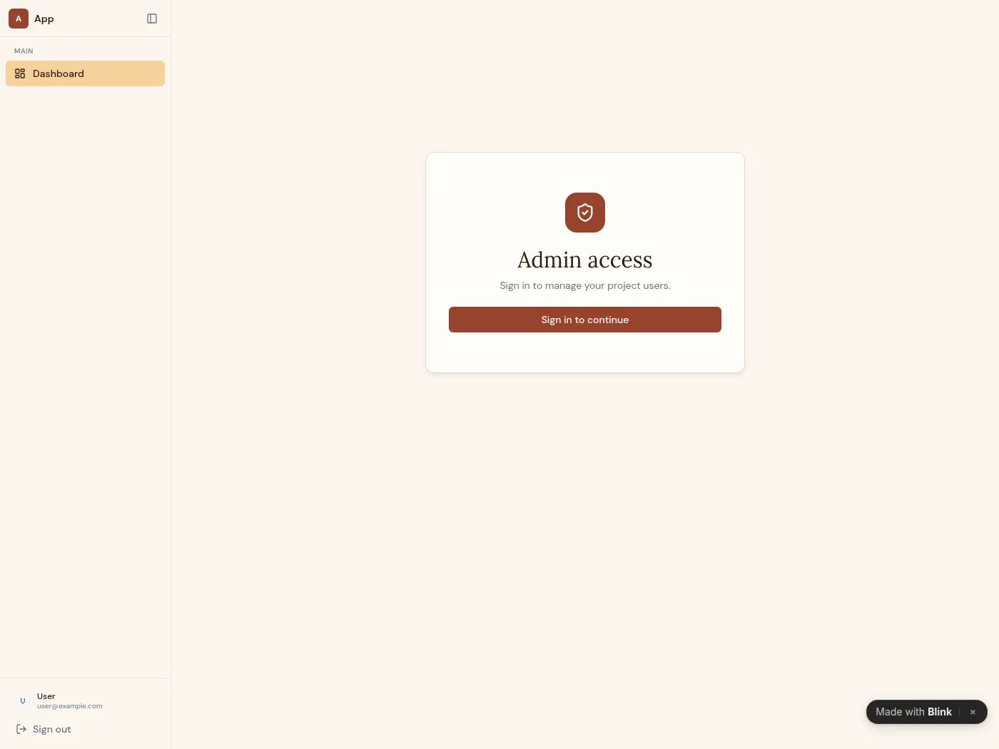 UserAdmin Panel