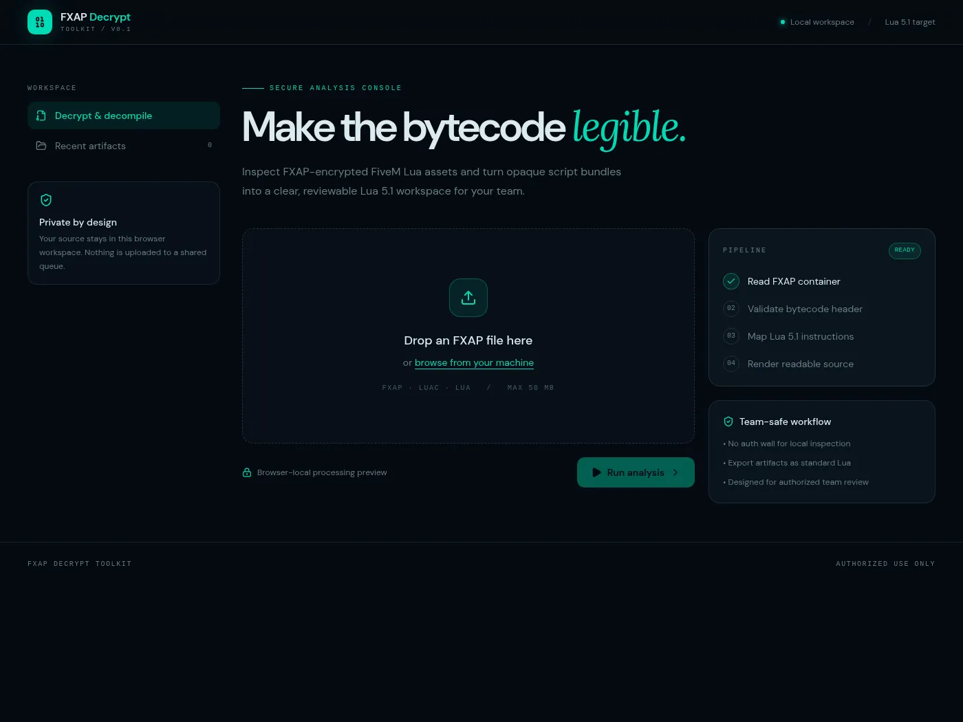 FXAP Decrypt Toolkit