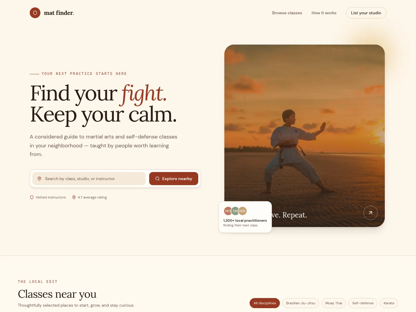 Martial Arts Finder