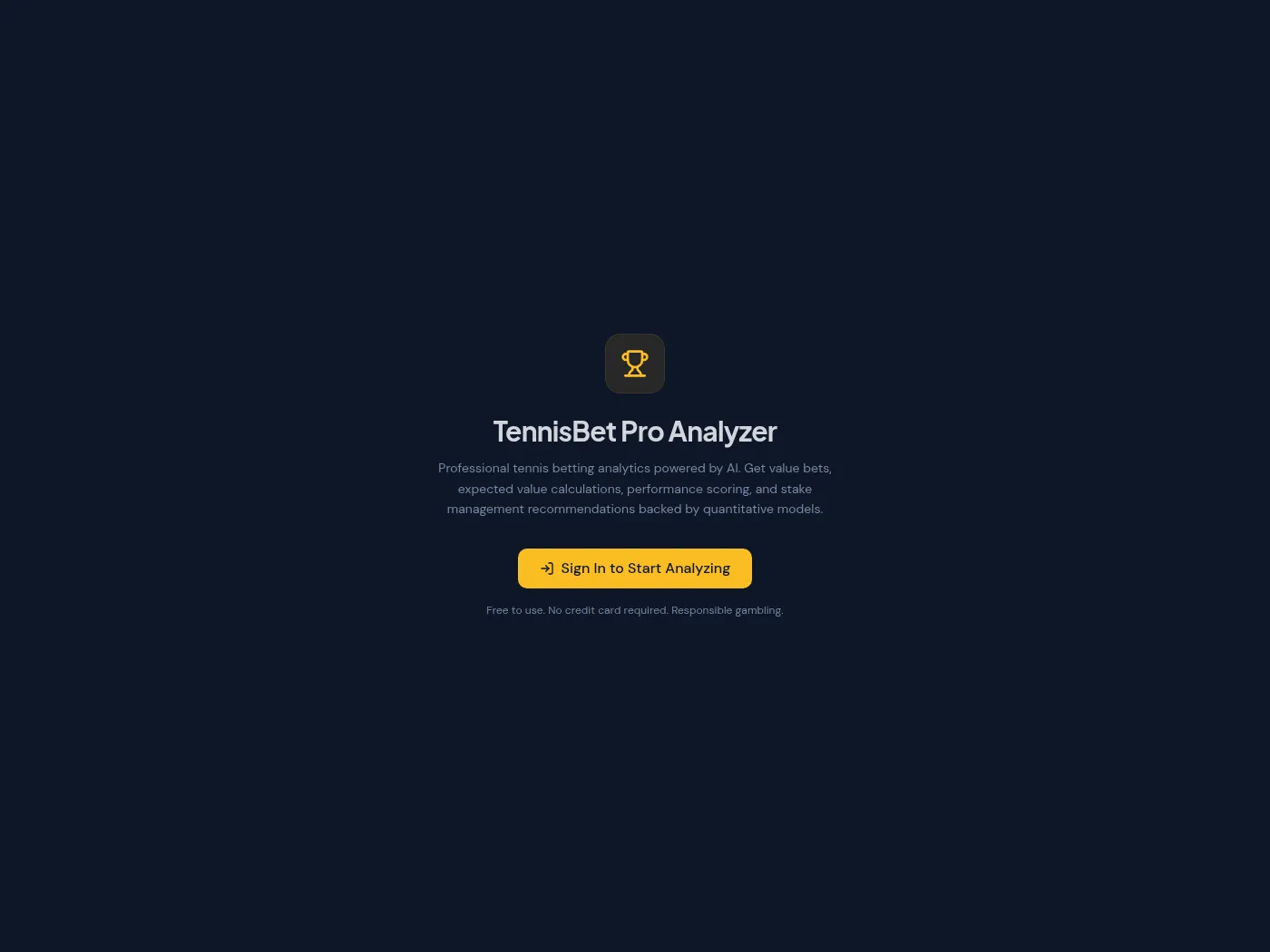 TennisBet Pro Analyzer