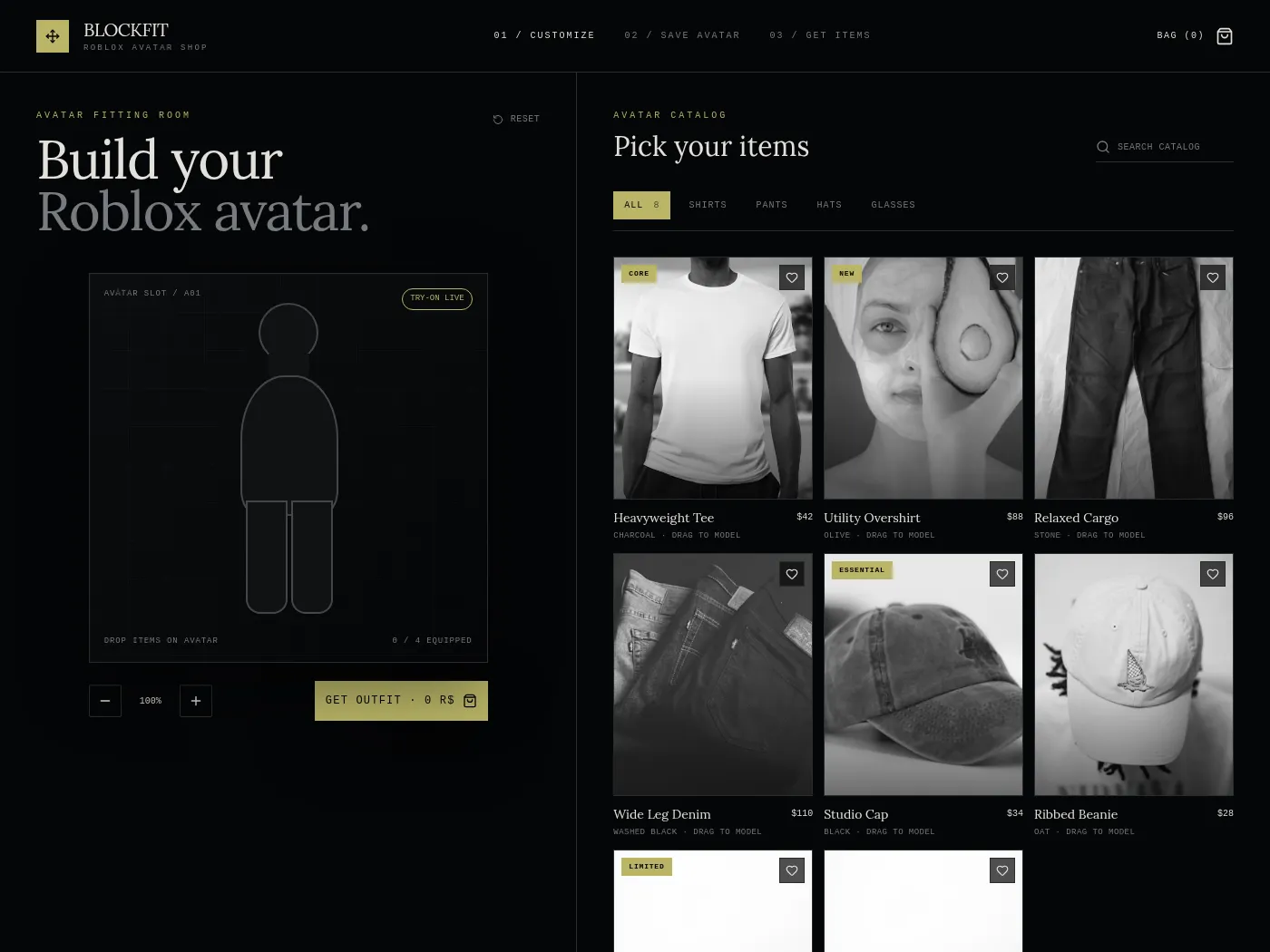 StyleDrop Shopping GUI
