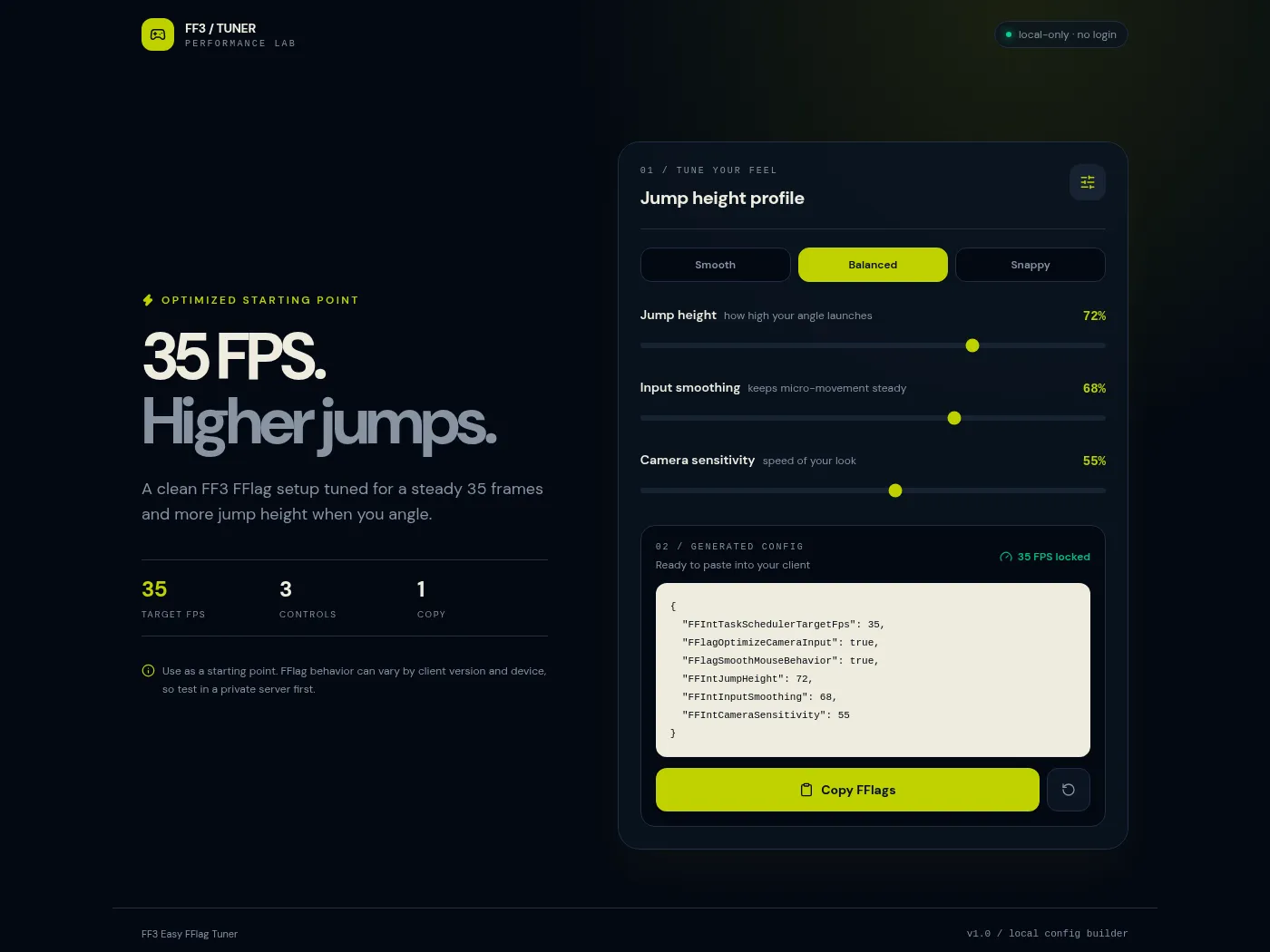 FF3 Easy FFlag Tuner