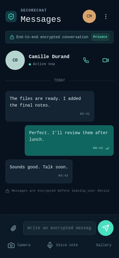 SecureChat Mobile