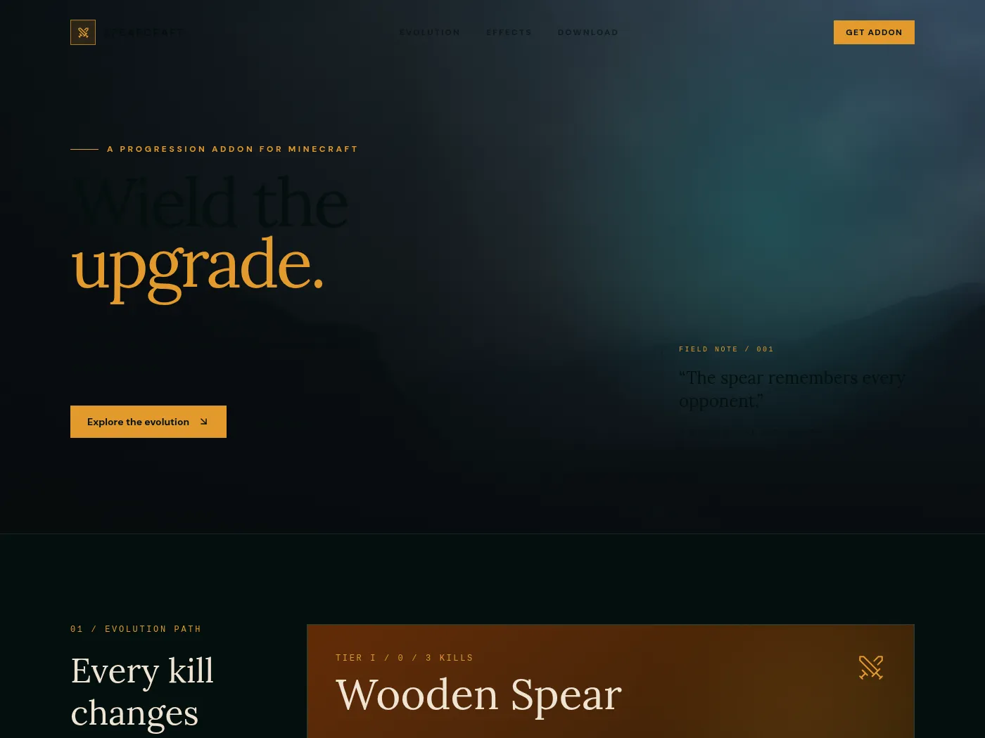 SpearCraft Addon