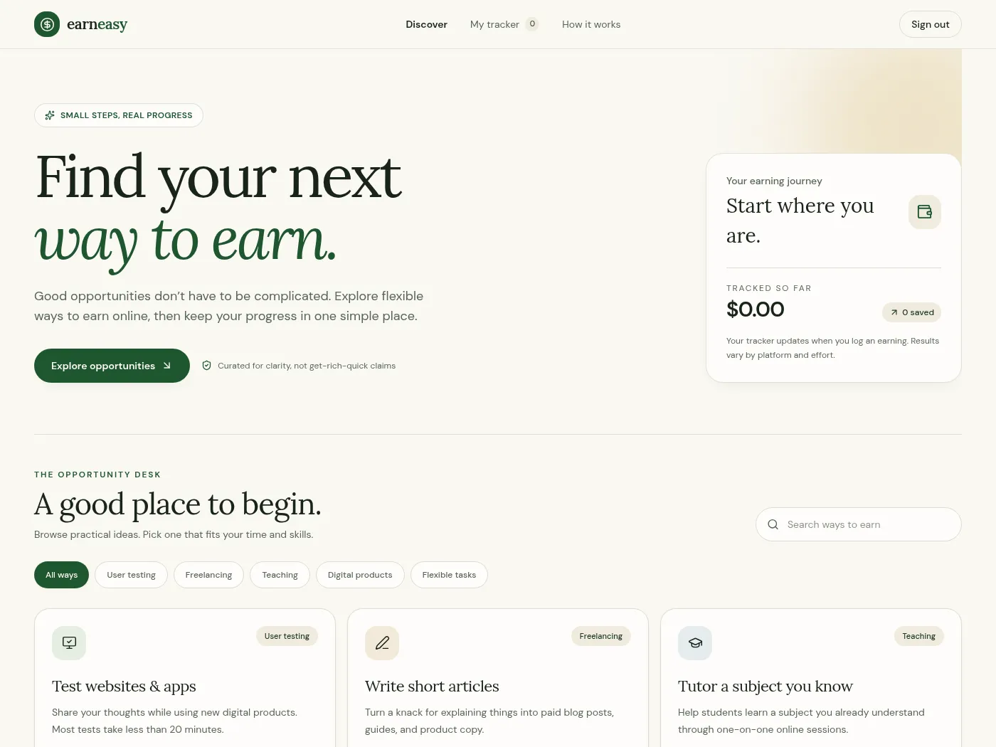 EarnEasy Web