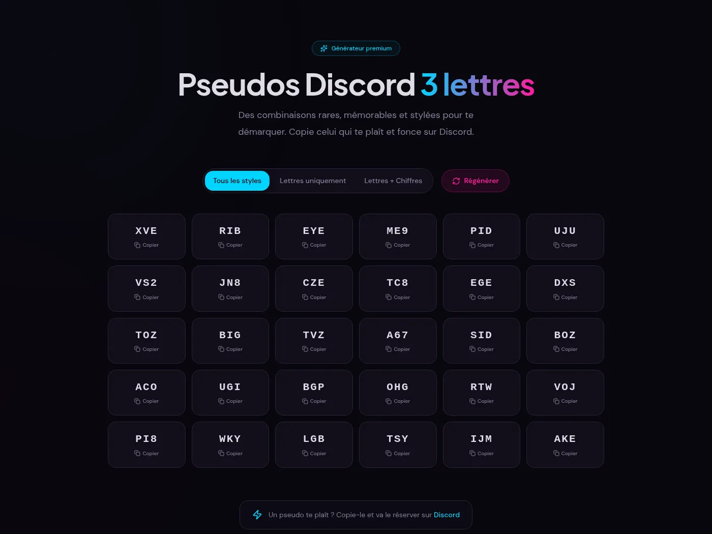 3-Letter Discord Username Gen