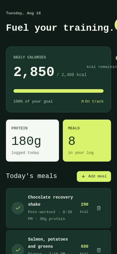 Calorie Coach App