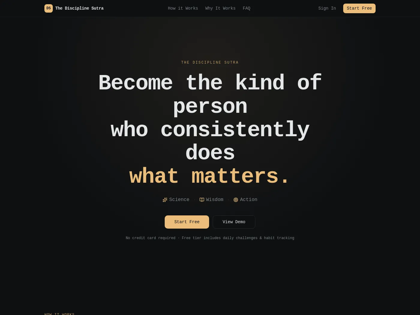 The Discipline Sutra
