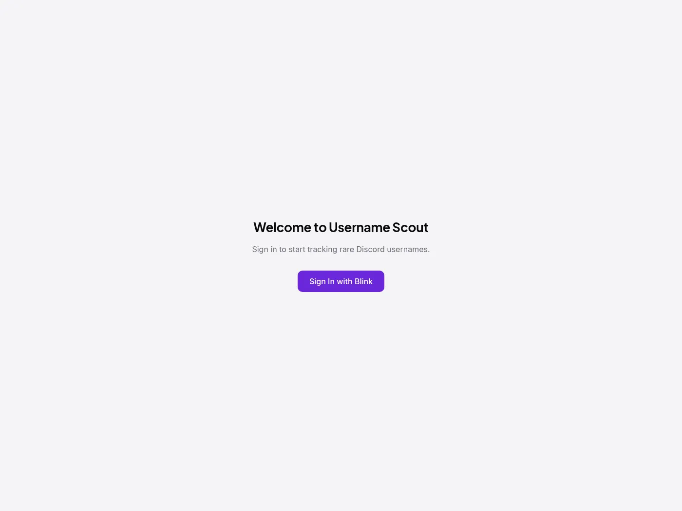 Discord Username Scout