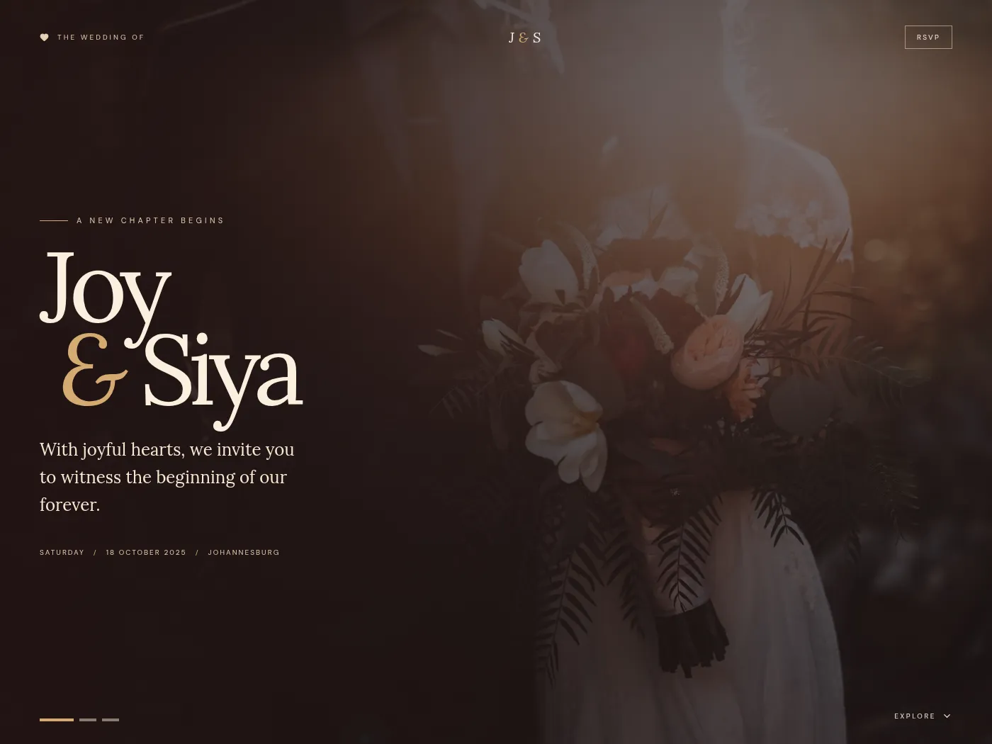 Joy & Siya Wedding Card