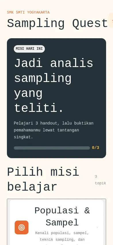 Sampling Game SMK SMTI
