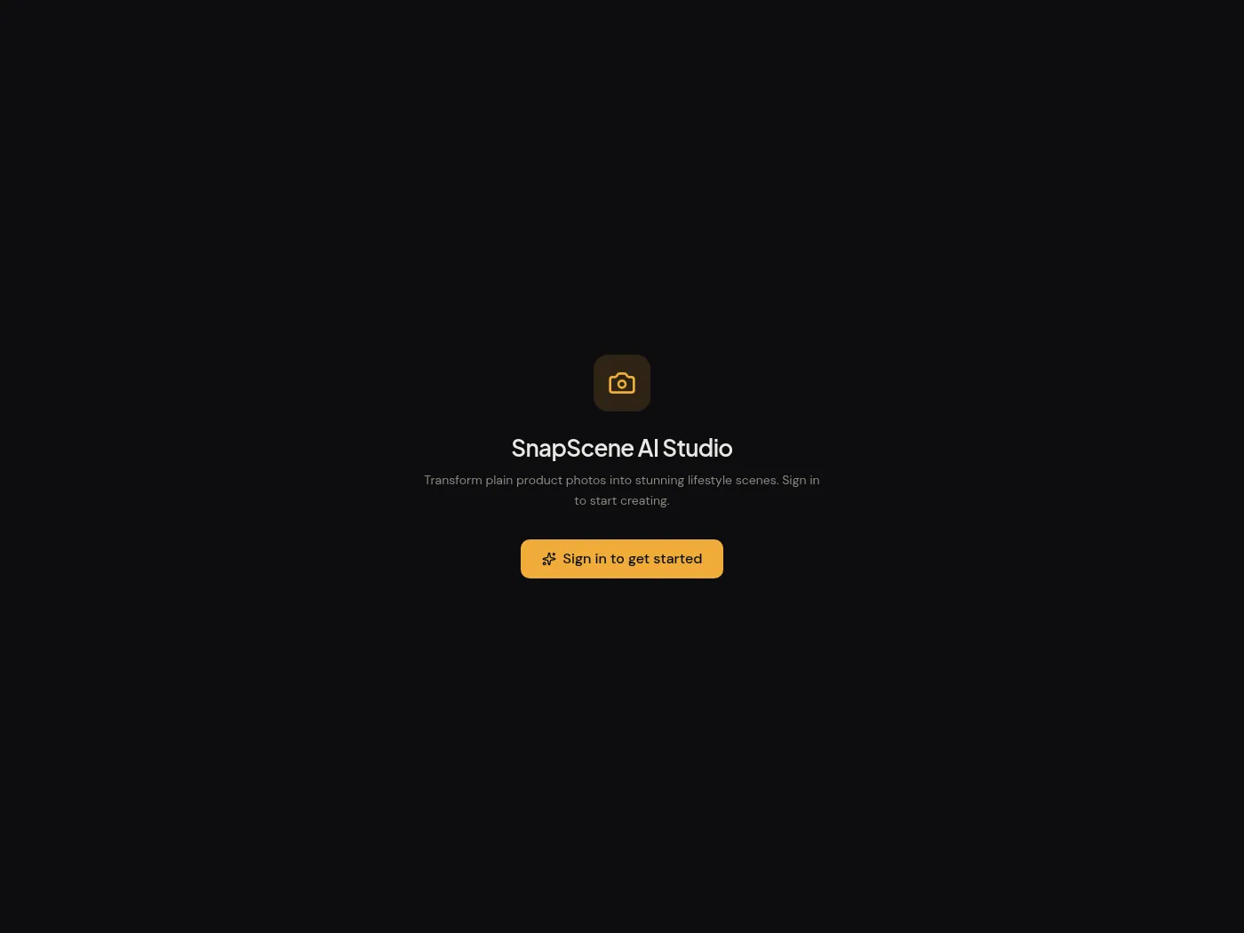 SnapScene AI Studio