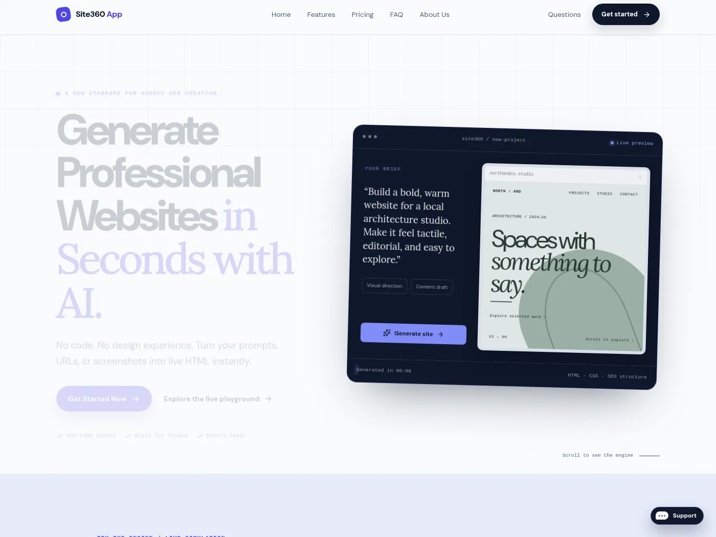 Site360 App Landing