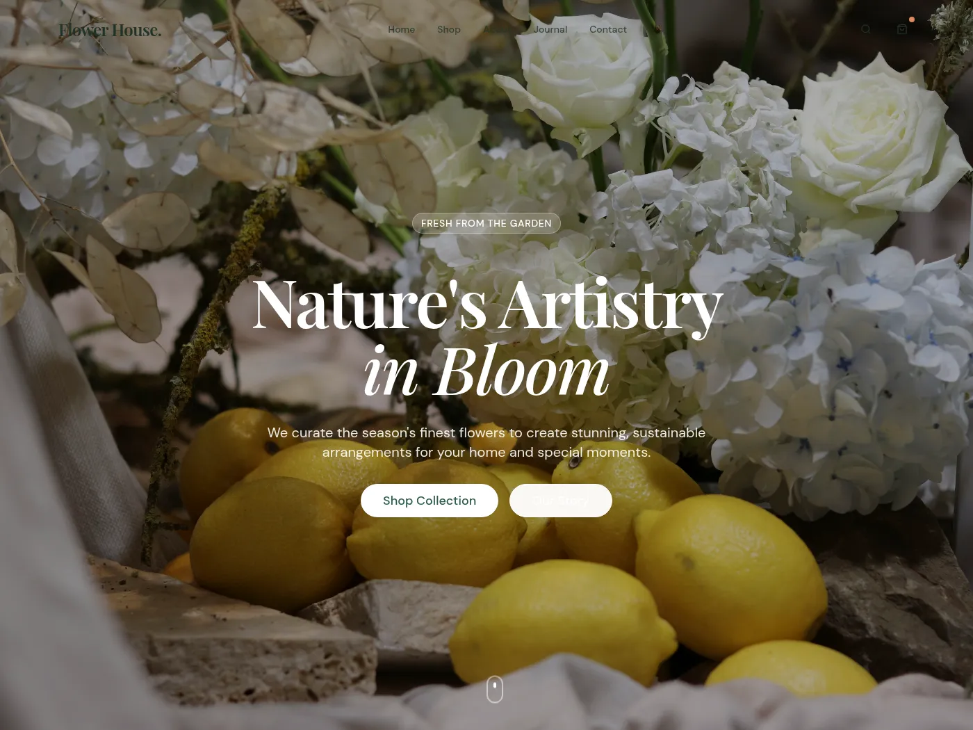 Flower House E-commerce Landing Page (Remix)