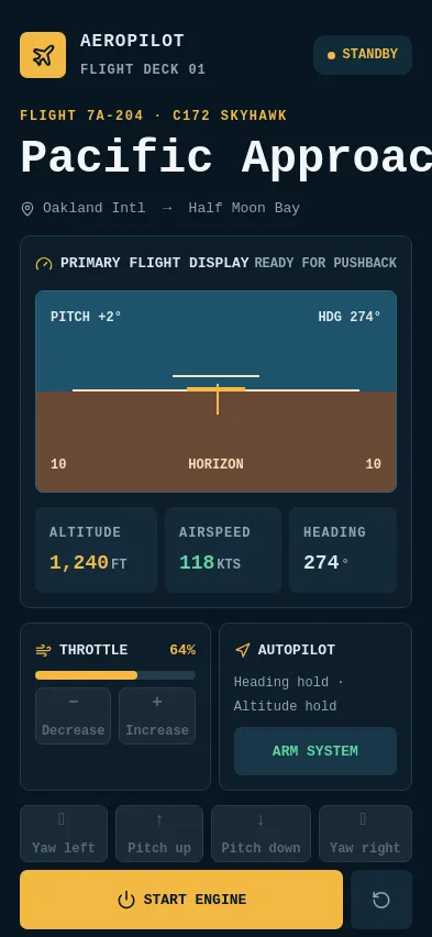 AeroPilot Mobile Sim