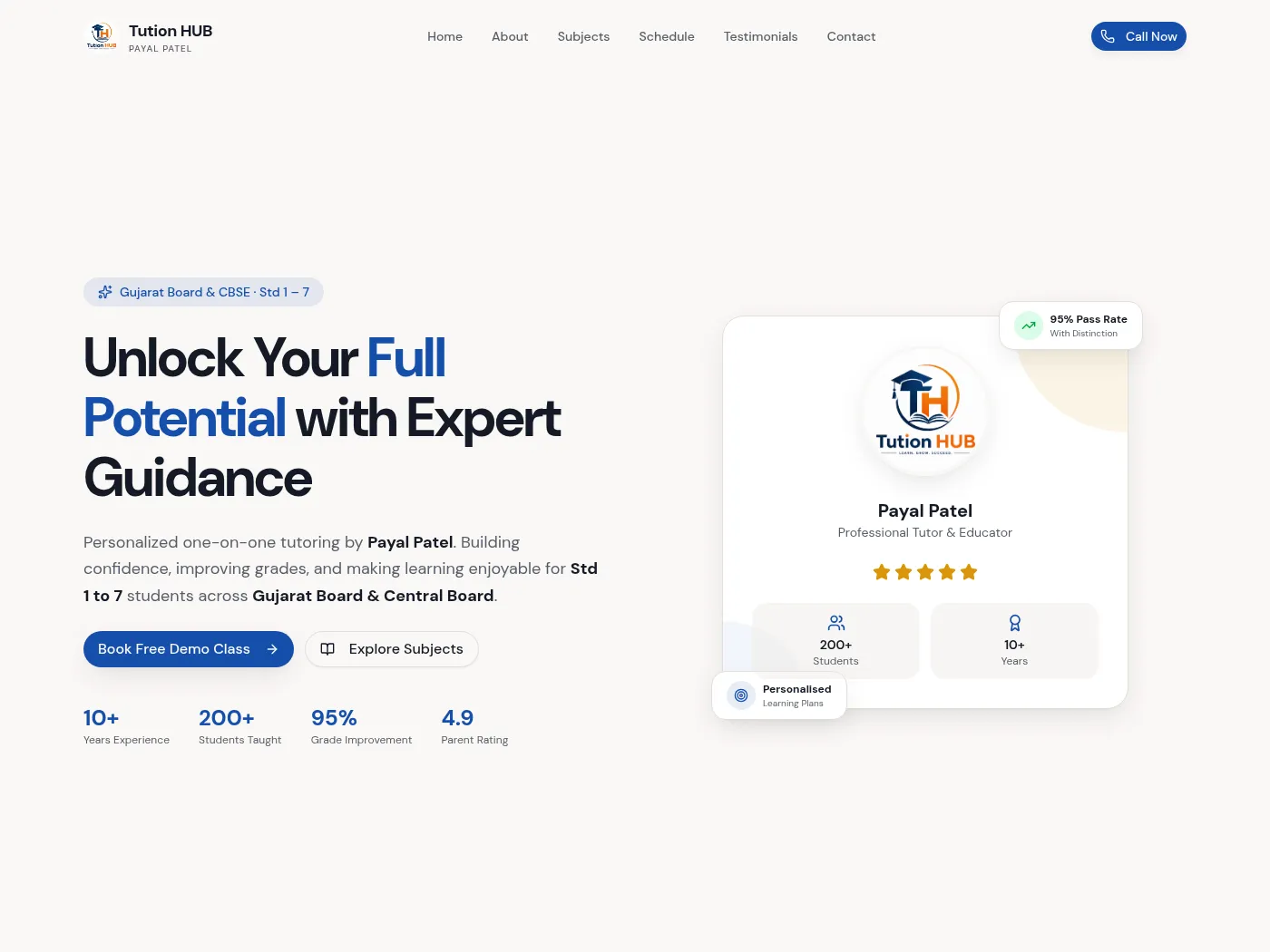 Tution HUB Website
