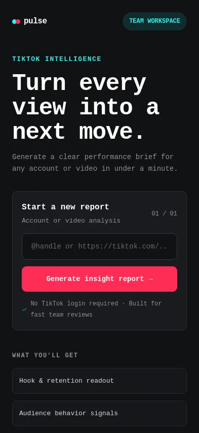 TikTok Insights Mobile