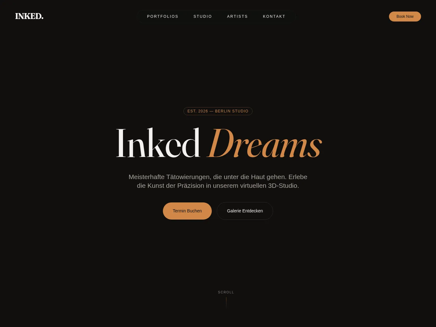 Inked 3D Studio Site