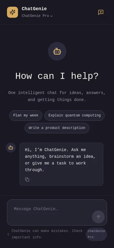 ChatGenie All-in-One AI
