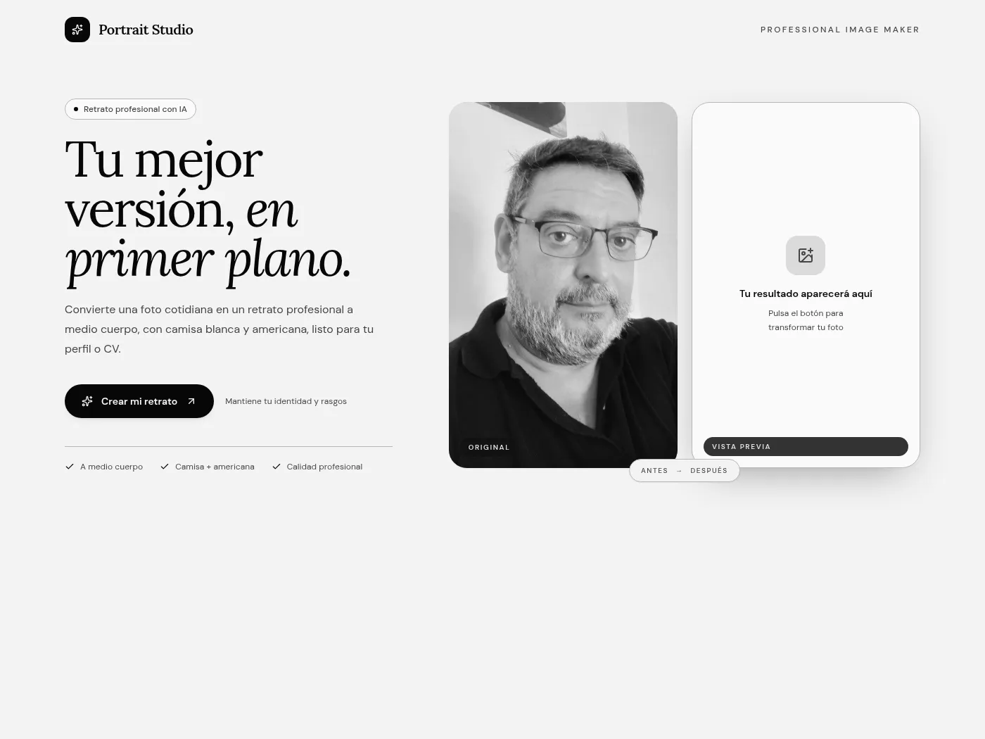 Photo to Pro Portrait
