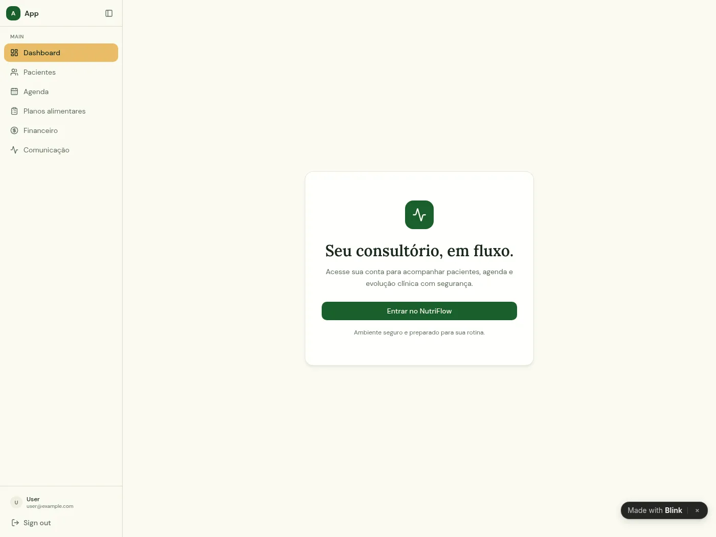 NutriFlow SaaS Platform