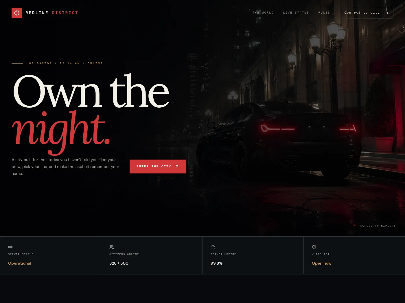 Redline RP FiveM Server