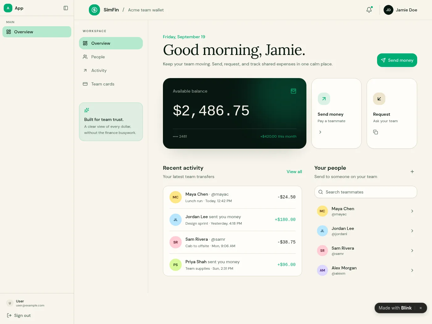SimFin Wallet