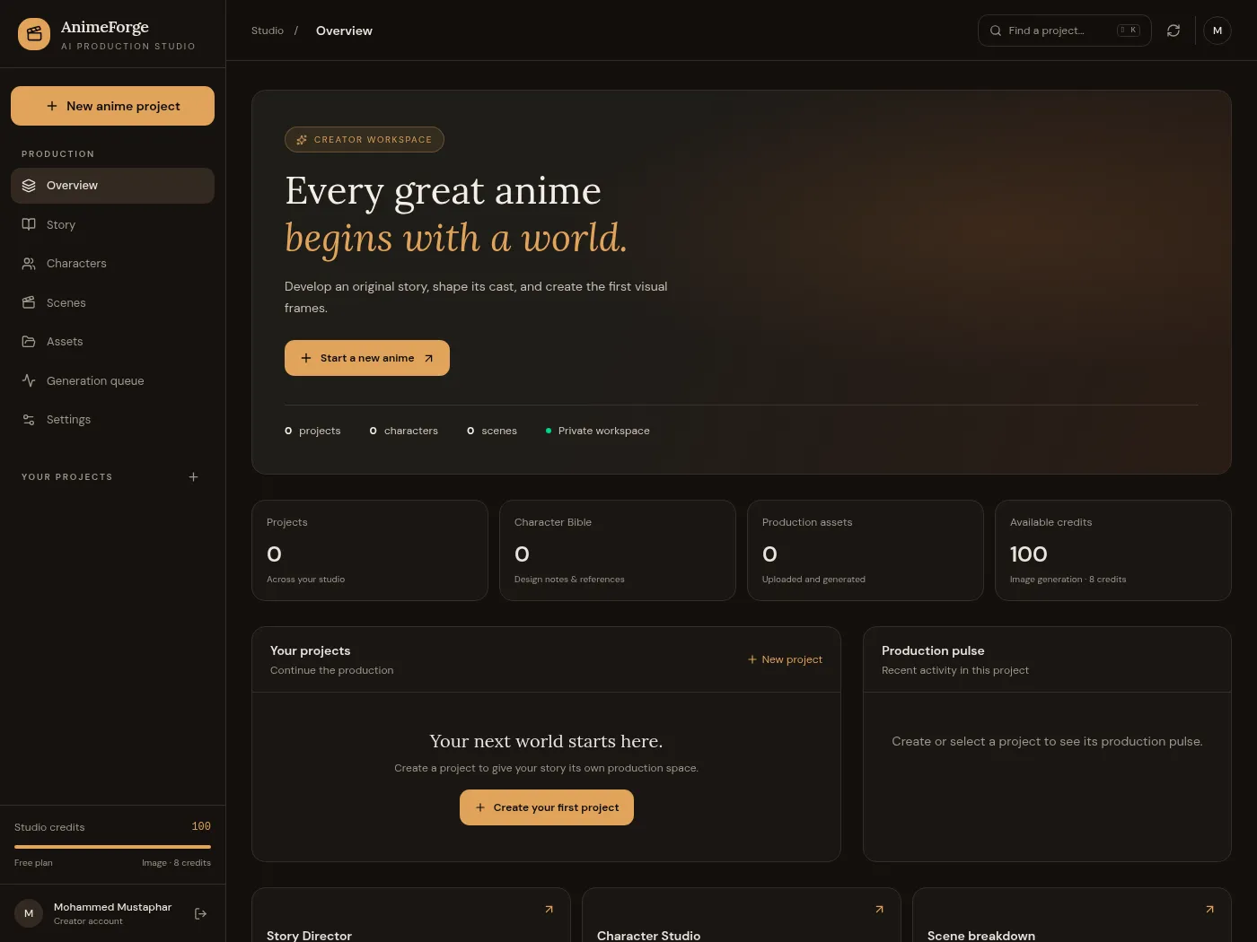 AnimeForge AI Studio