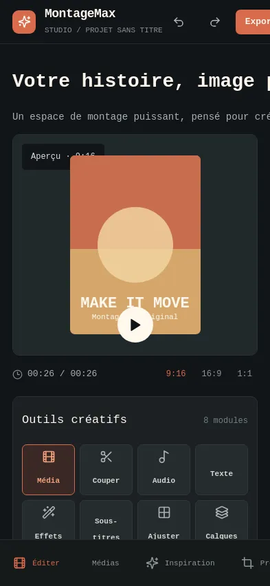 MontageMax Mobile Studio