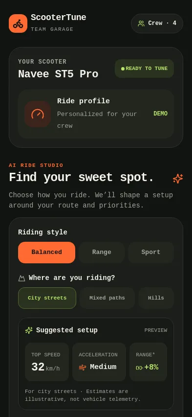 ScooterTune AI App