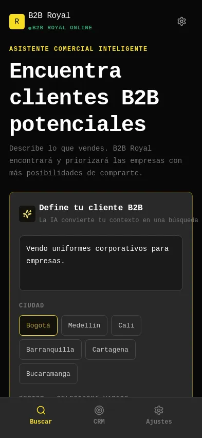 B2B Royal: AI Sales Finder