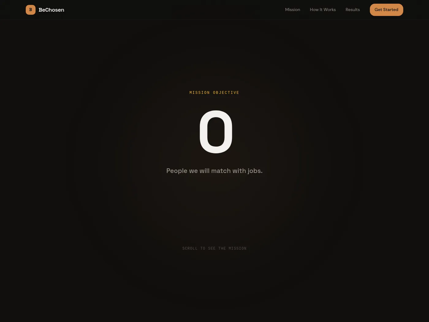 BeChosen Landing Page