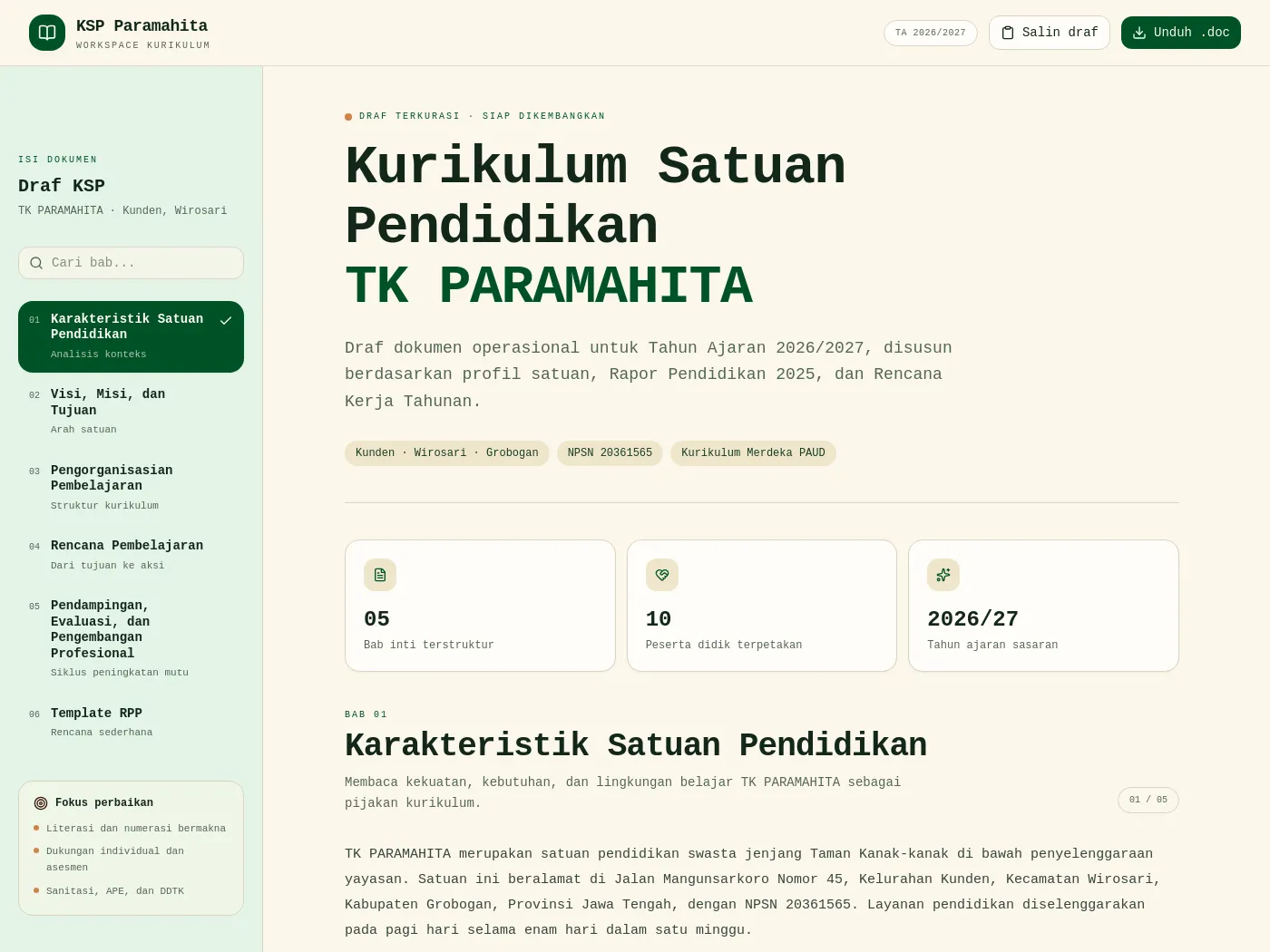 KSP TK Paramahita Builder