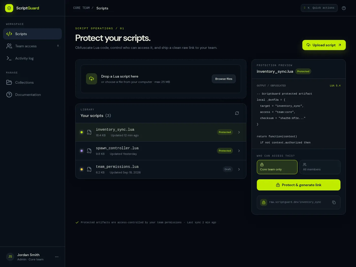 ScriptGuard Discord Bot