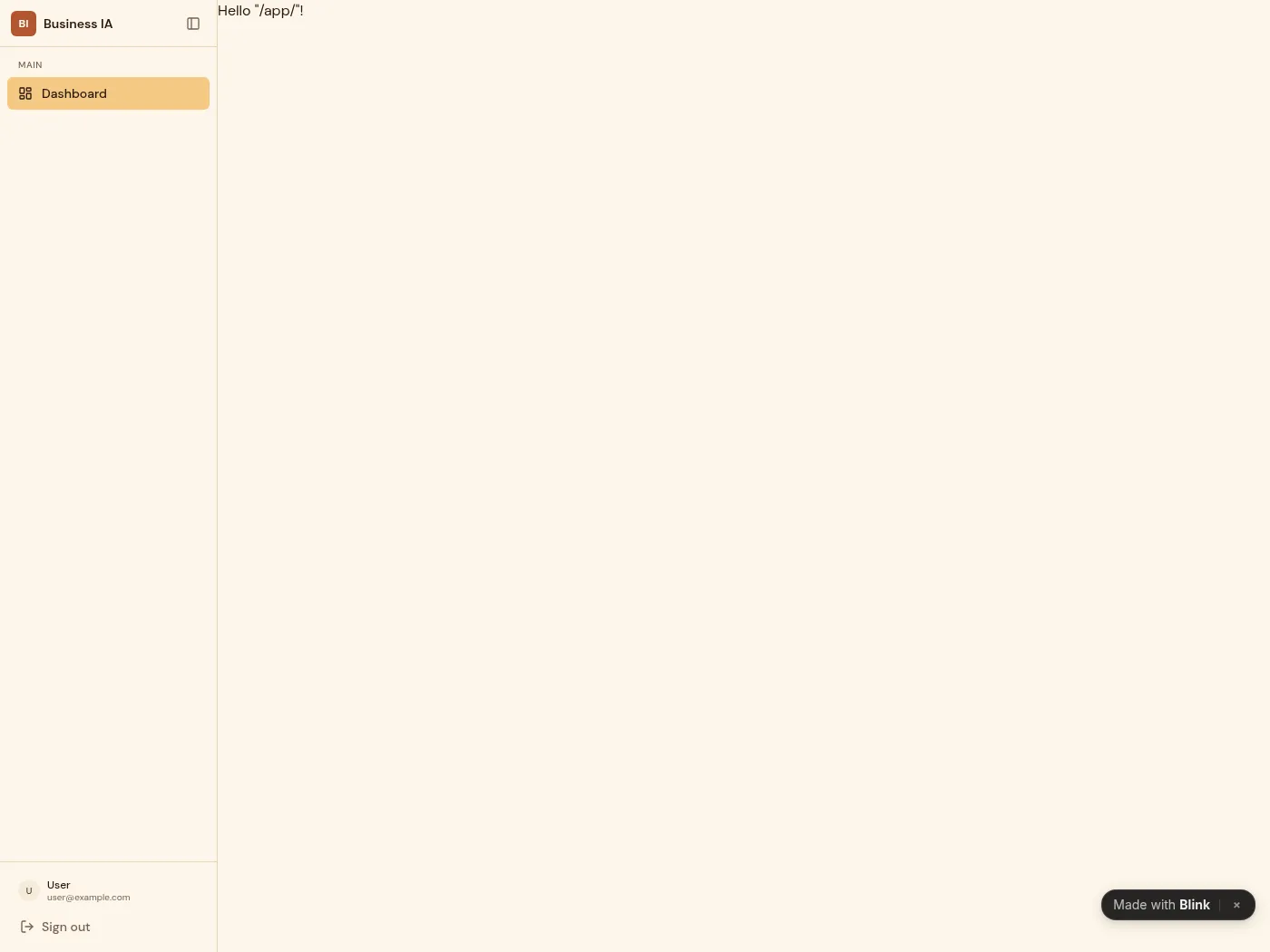 Business IA Dashboard