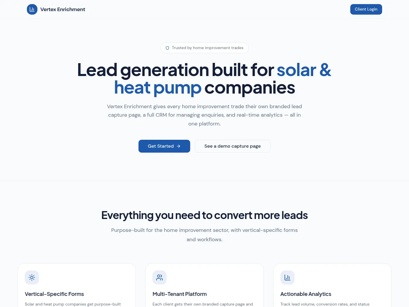 Vertex Enrichment SaaS